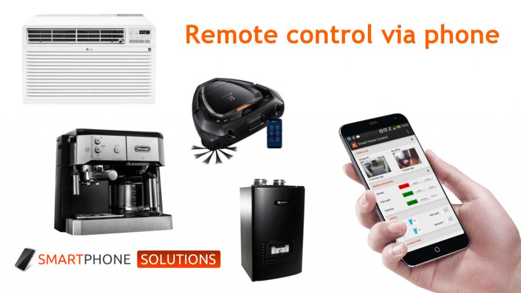 How control home electronics with smartphone and smartwatch - Smart ...