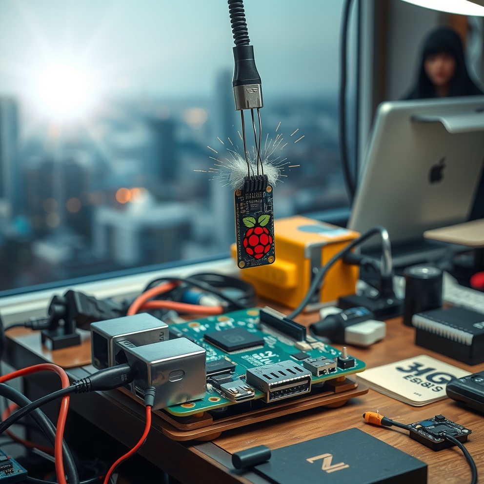 Old raspberry PI webcam & ESP32 integration - Smart homes - smartphone control